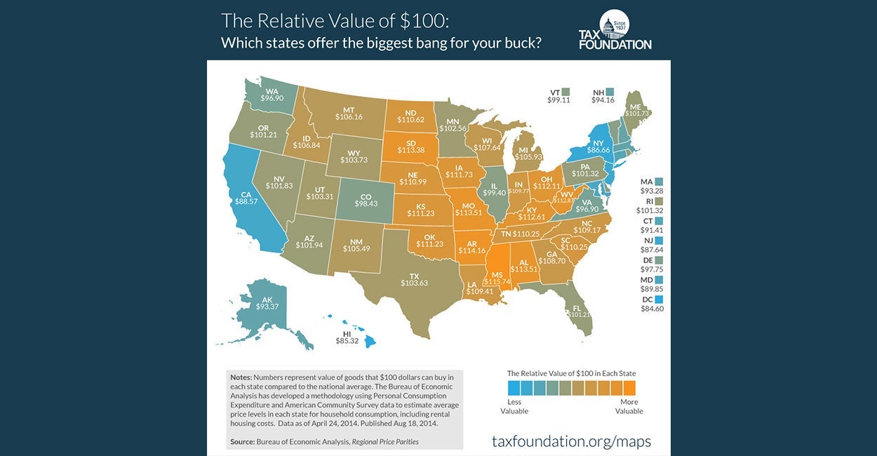 This Is How Far $100 Goes in Your State