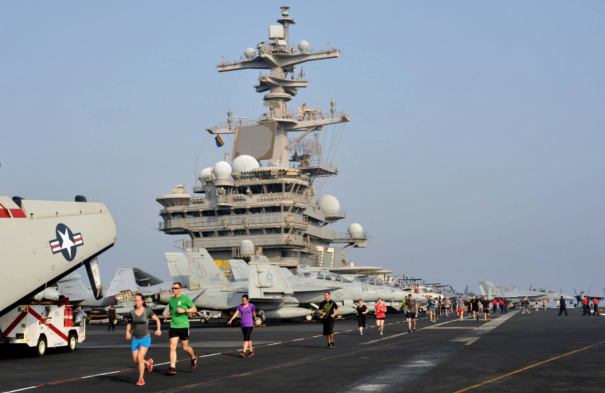 Photos: Life Aboard the USS George H.W. Bush Aircraft Carrier