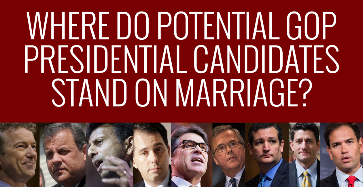 What Do the 2016 GOP Hopefuls Really Think About Same-Sex Marriage?