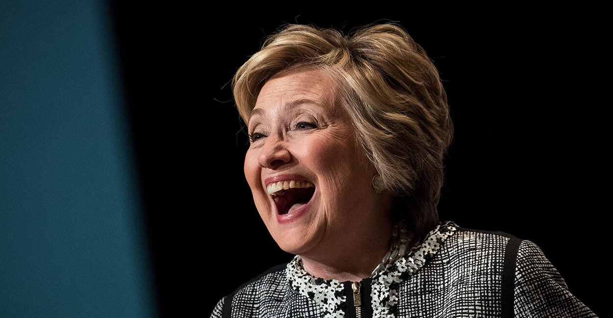 Hillary Clinton Laughs at News of Trump's Indictment
