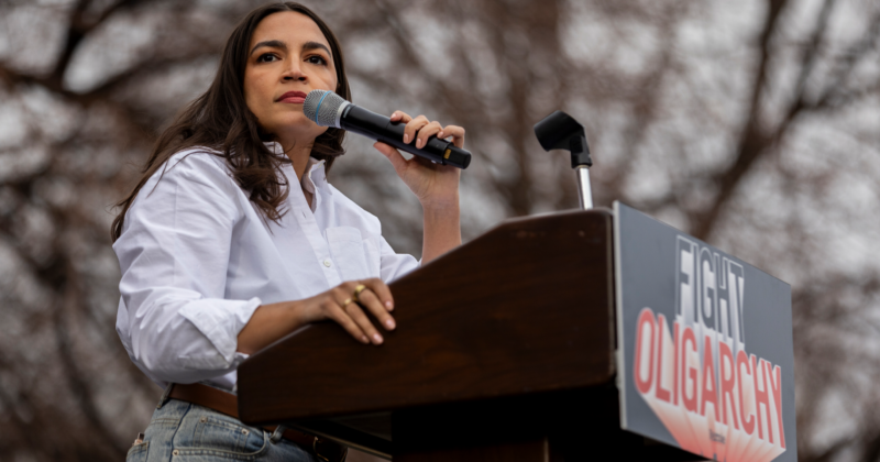 AOC Fighting Oligarchy 'One First-Class Mimosa at a Time'?