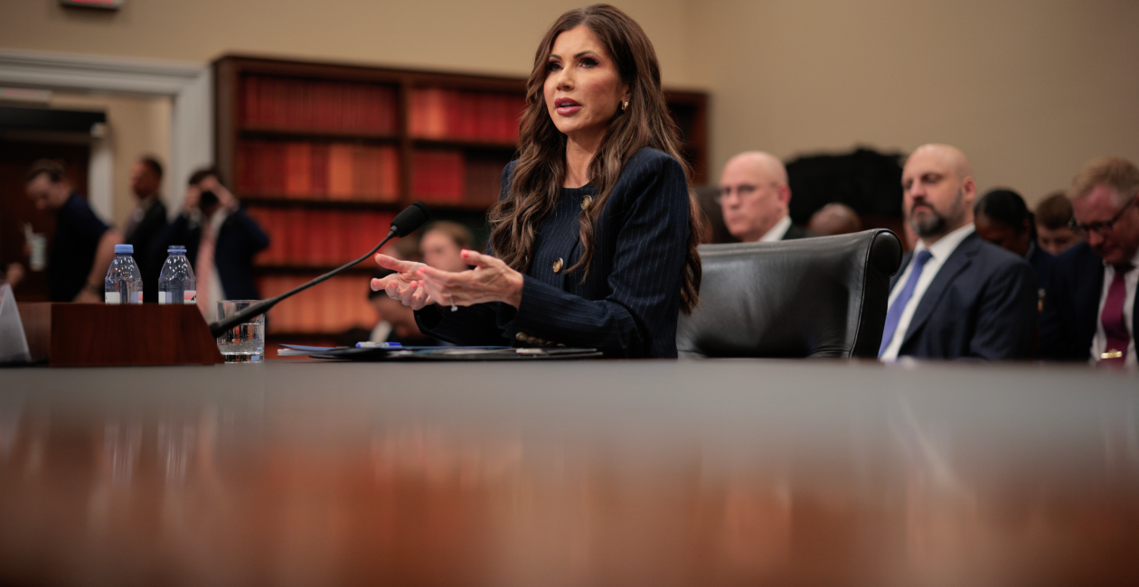 Noem Reports Record-Low Border Encounters in Hill Testimony