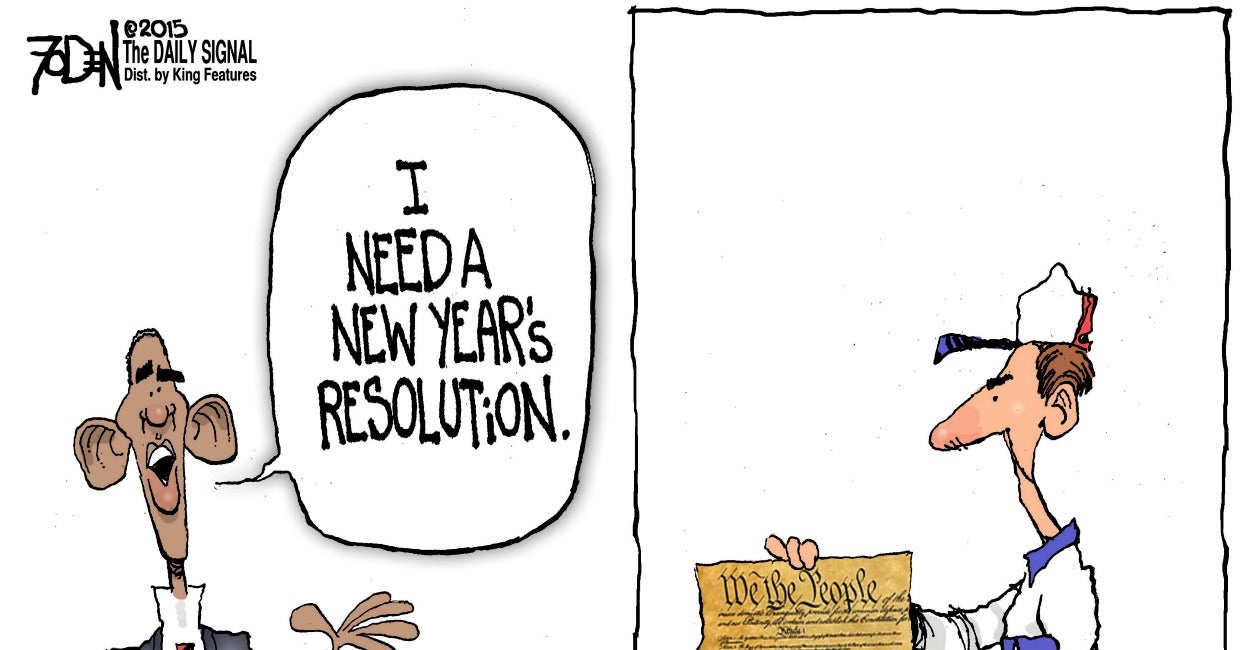 Cartoon: A Presidential New Year's Resolution