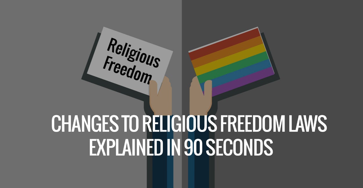 The Religious Freedom Debate Explained in 90 Seconds