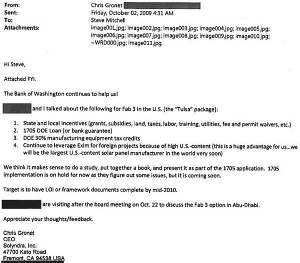 The 10 Most Revealing Solyndra Emails