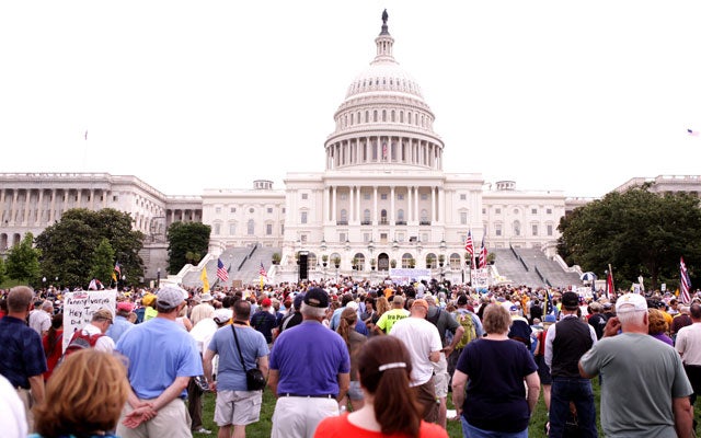Tea Party Protests IRS at U.S. Capitol Rally