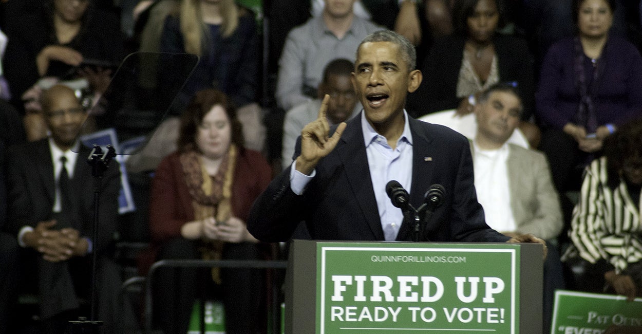 At Campaign Stop, Members of Crowd Leave While Obama Speaks